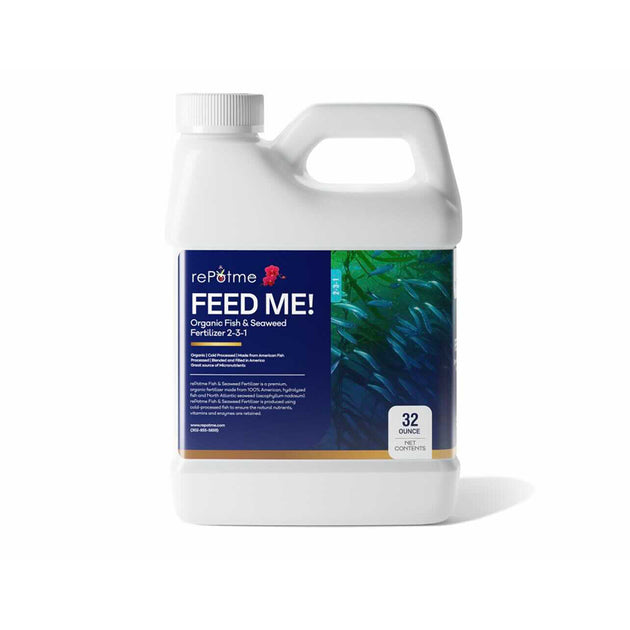 FEED ME! Organic Fish & Seaweed Fertilizer - 16 oz – rePotme